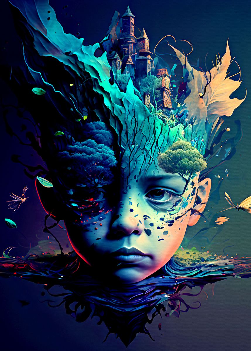 'Fantasy Kid' Poster by Keanu Reso | Displate