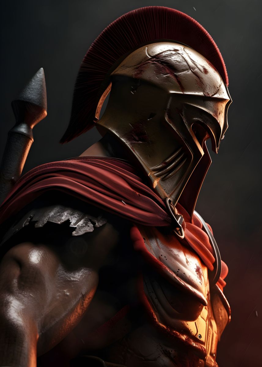 'Leonidas' Poster, picture, metal print, paint by GoodLifeImages | Displate
