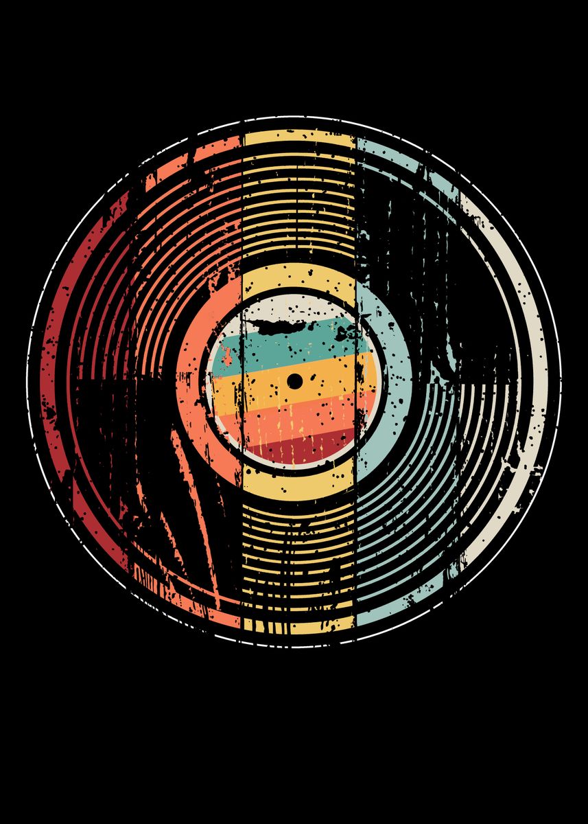 'DJ Turntable record' Poster, picture, metal print, paint by Markus ...