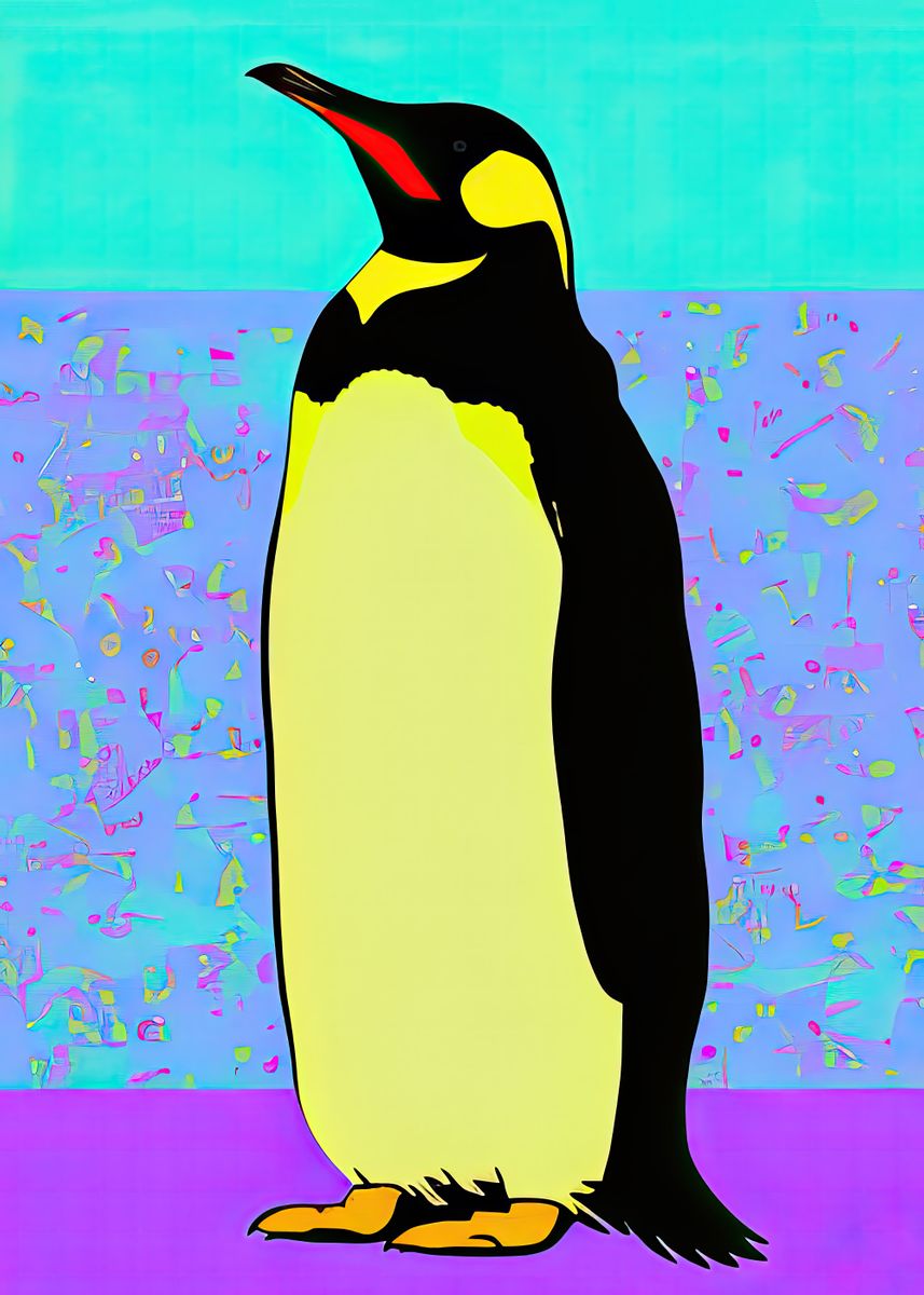 'Pop Art Penguin 10' Poster, picture, metal print, paint by David ...