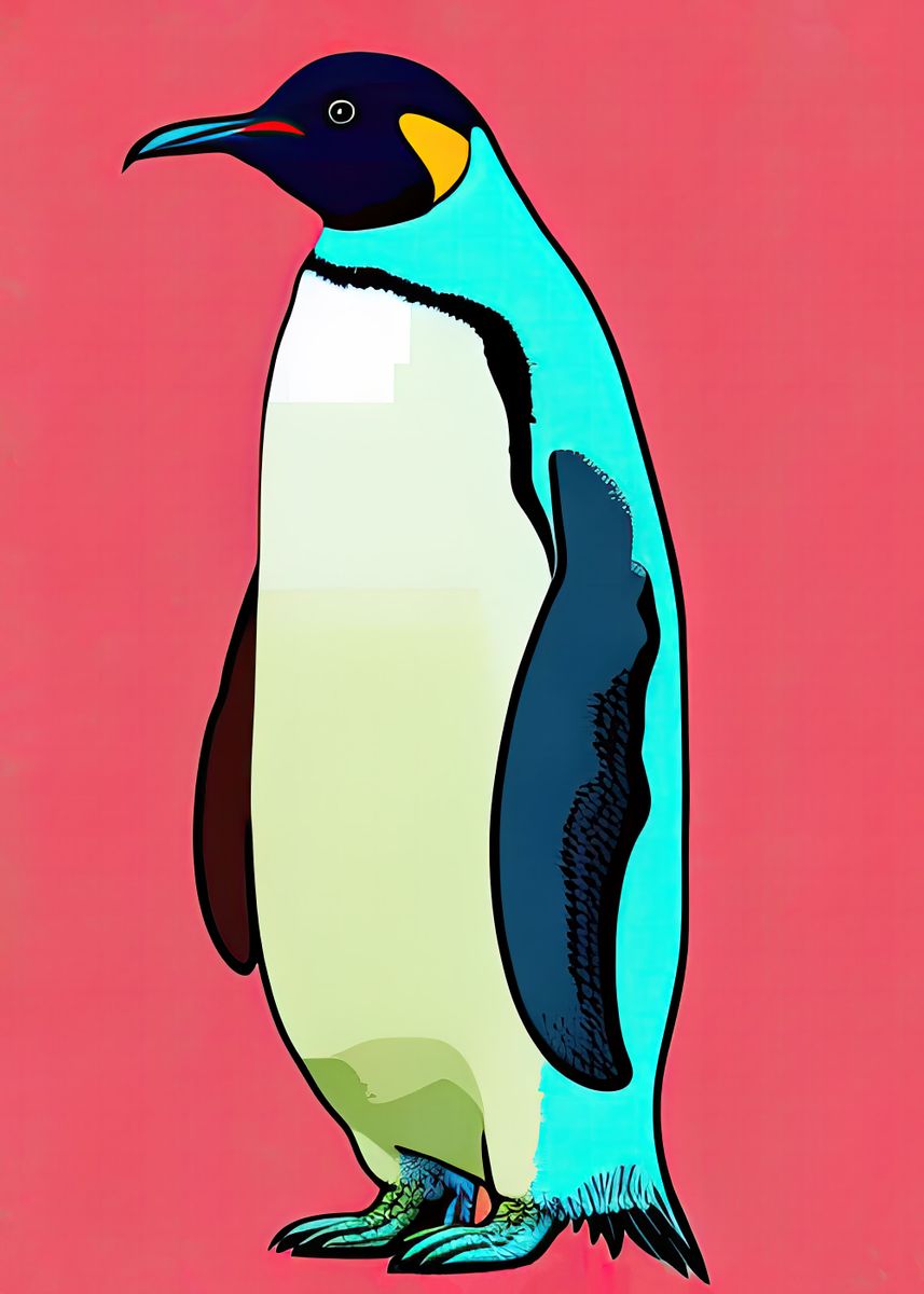 'Pop Art Penguin 12' Poster, picture, metal print, paint by David ...