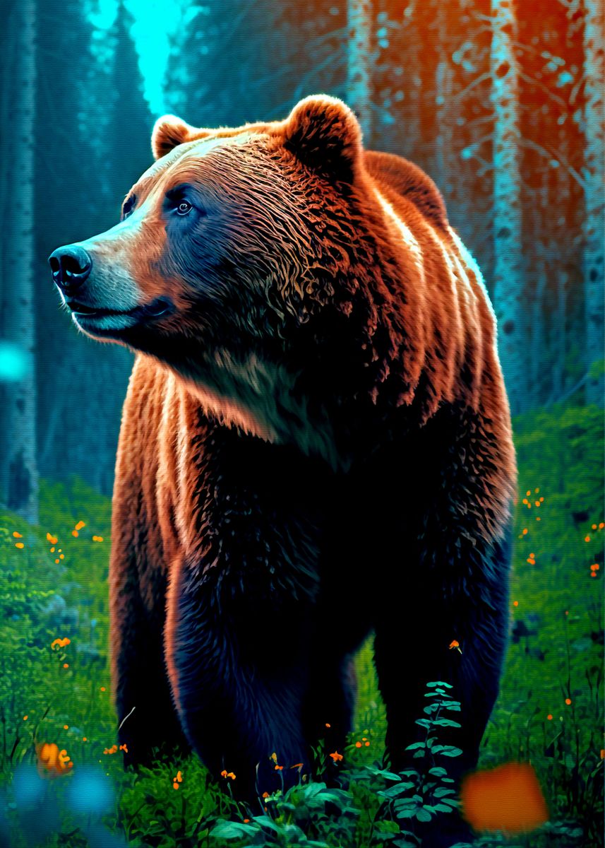 'Bear' Poster by khoa doan | Displate