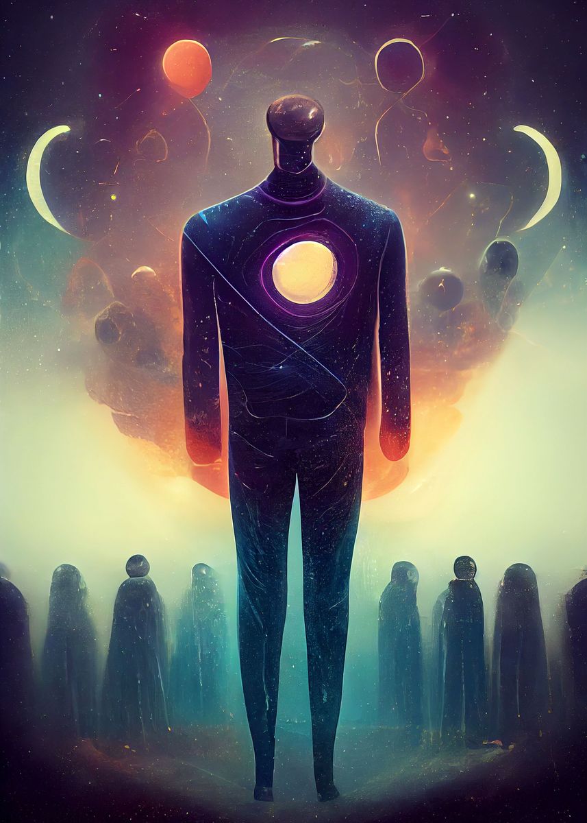 'Eternal creature' Poster, picture, metal print, paint by ...
