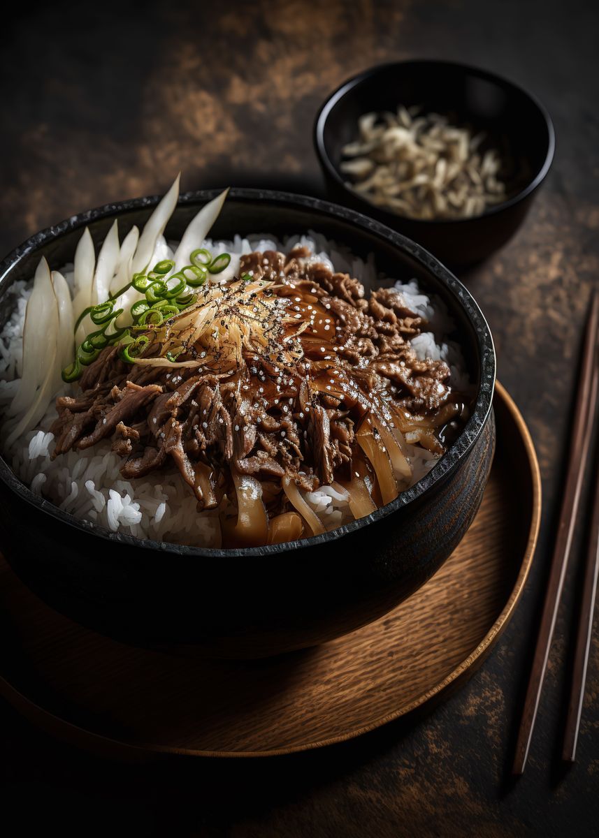 'gyudon rice' Poster by Elain | Displate