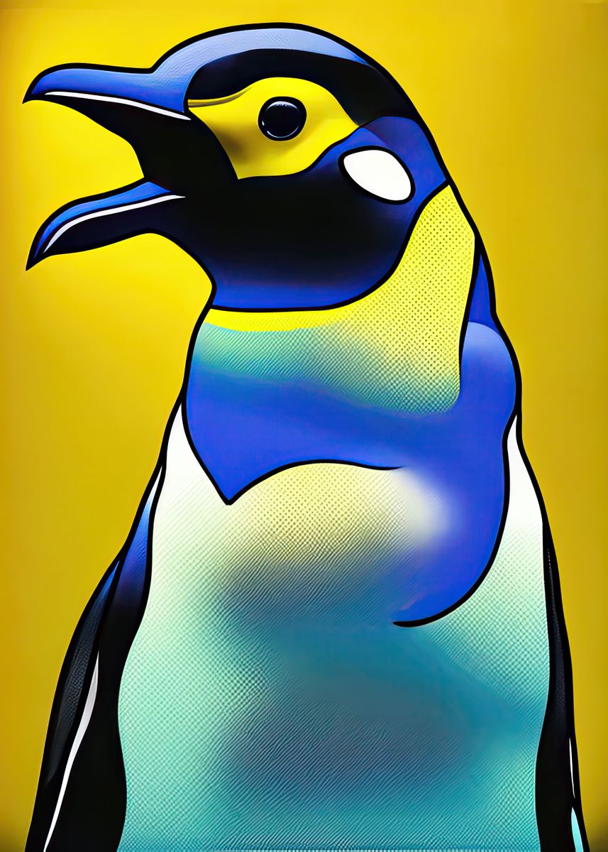 'Pop Art Penguin 11' Poster, picture, metal print, paint by David ...