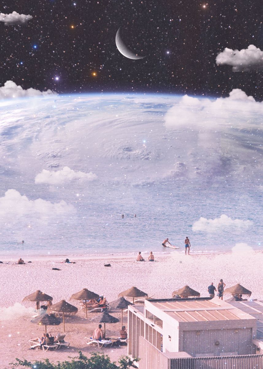 'The Cosmic Shore' Poster, picture, metal print, paint by Elysian Vision | Displate