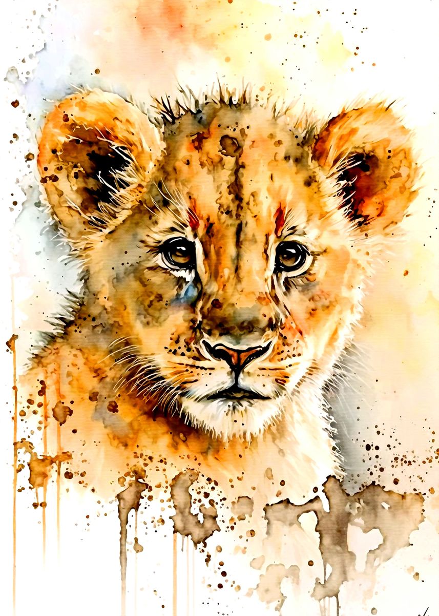 'Lion' Poster, picture, metal print, paint by set more | Displate