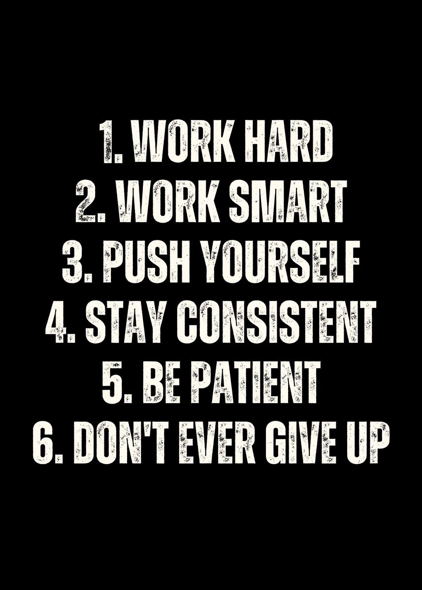 'Motivation Quotes' Poster by Nae | Displate