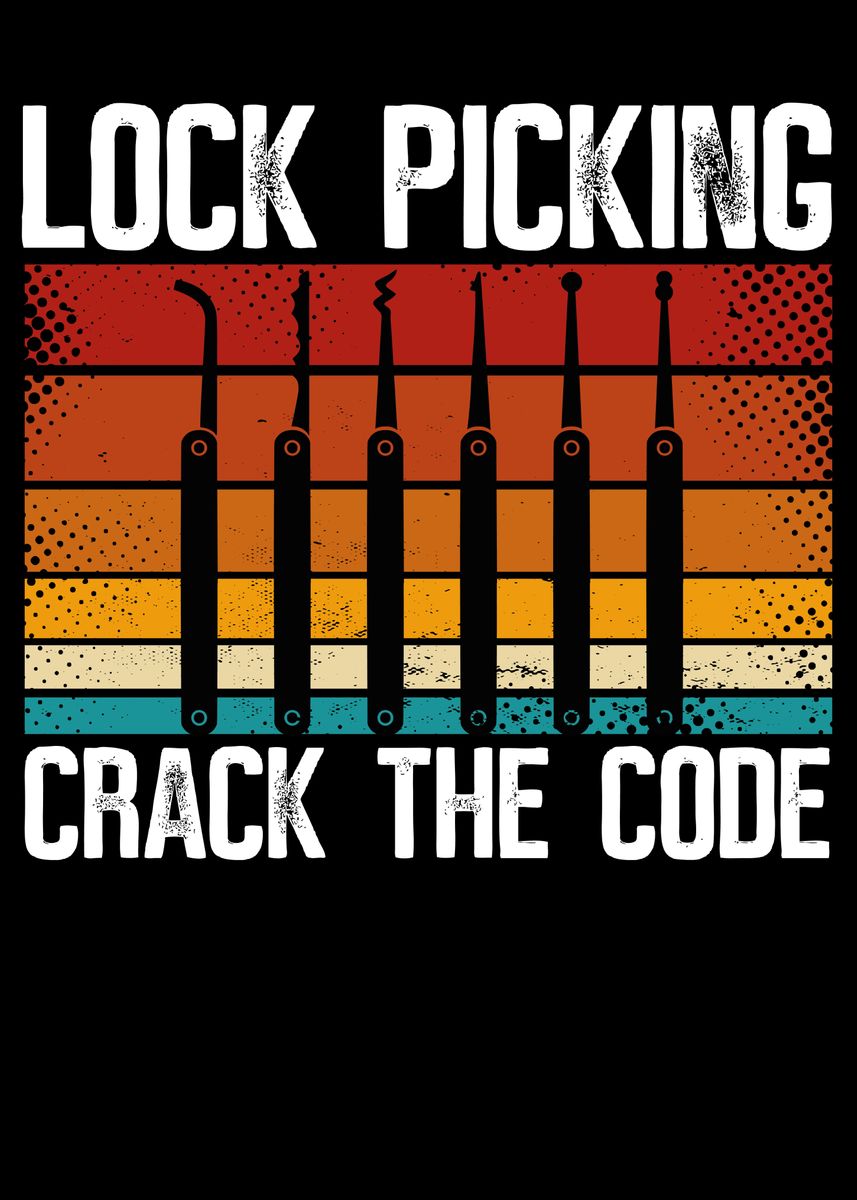 'Lock Picking crack the cod' Poster by BeMi | Displate