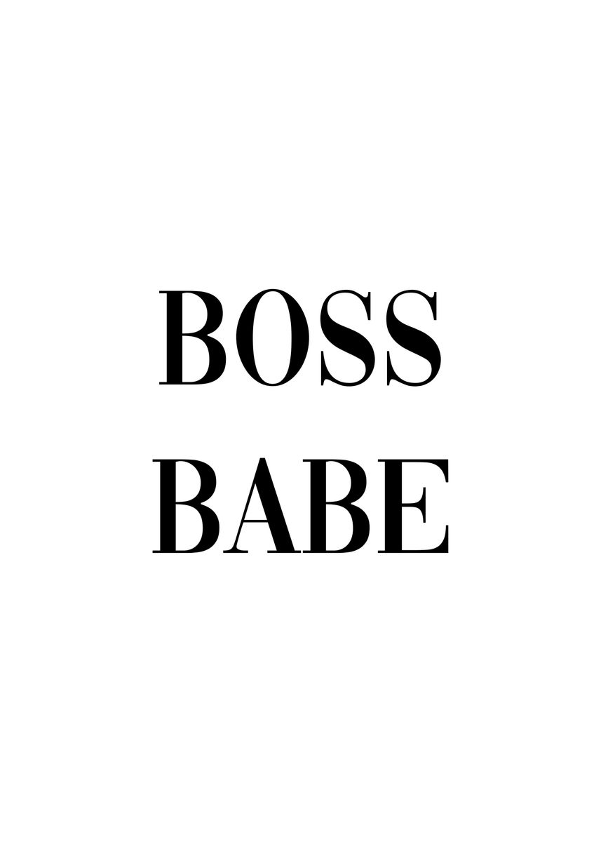 'Boss Babe' Poster by dkDesign | Displate