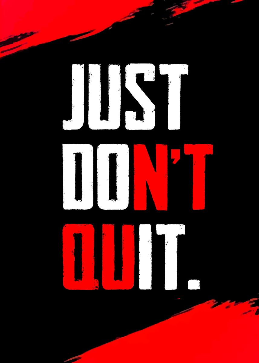 'Just Do It Motivational' Poster, picture, metal print, paint by Nice ...