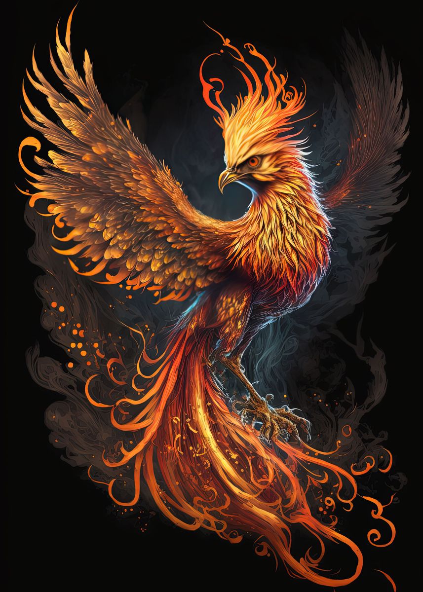 'Legend of the Phoenix' Poster, picture, metal print, paint by Freddie ...