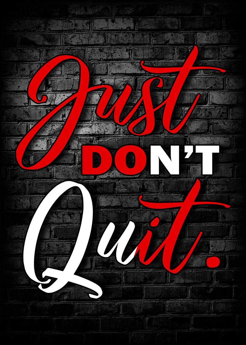'Just Do It Motivational ' Poster, picture, metal print, paint by Nice ...