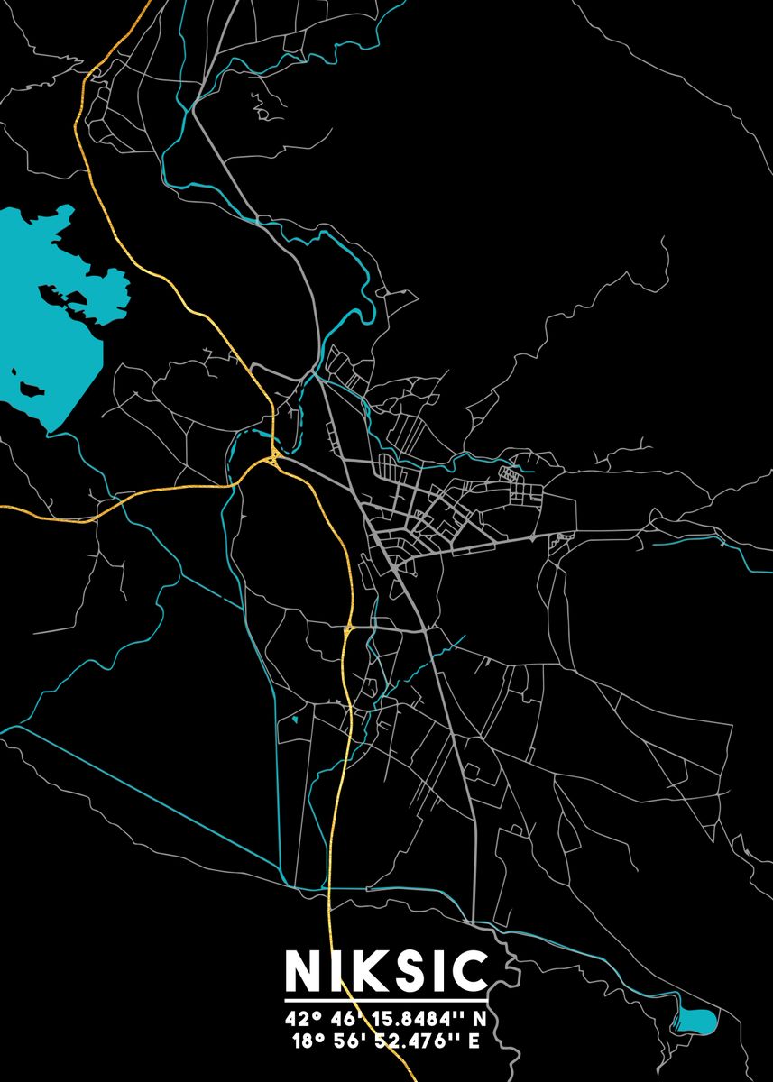 'Niksic Montenegro' Poster, picture, metal print, paint by Clayborne ...