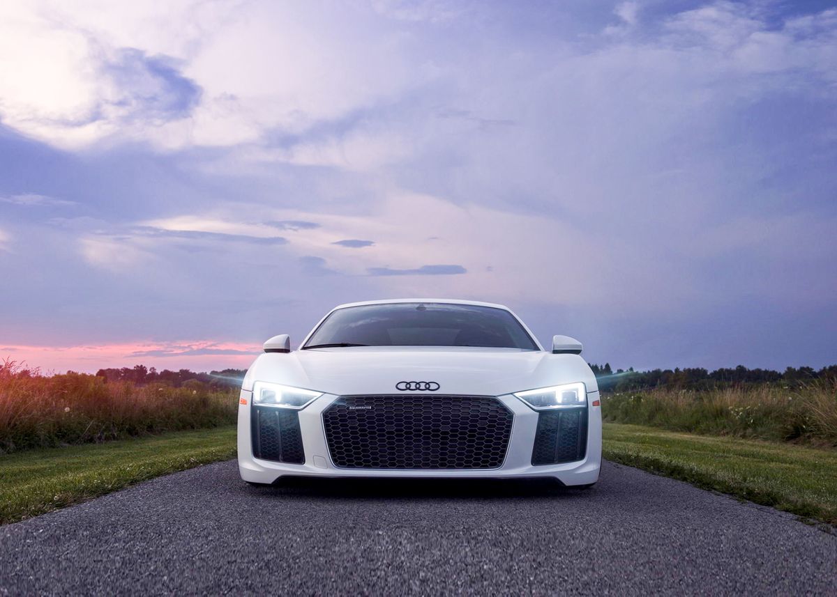 'audi r8' Poster by Spot Cars | Displate
