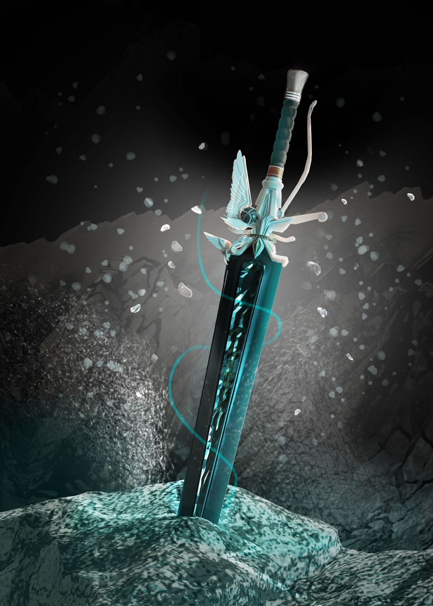 'Sword of the father summon' Poster, picture, metal print, paint by ...