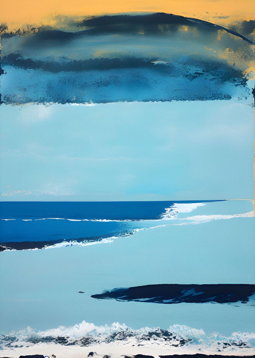 'Abstract Organic Forms' Poster, picture, metal print, paint by ...