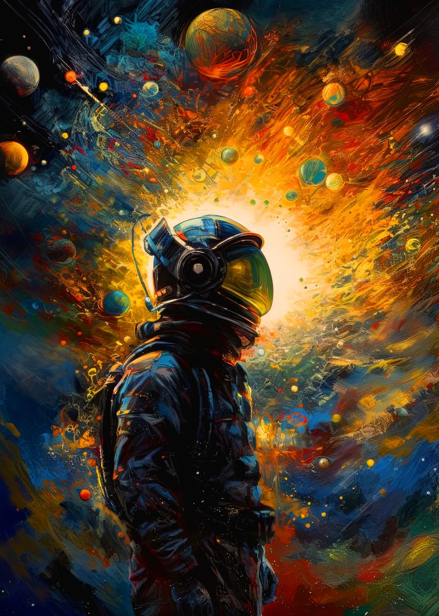 'The Essence of Exploration' Poster, picture, metal print, paint by ...