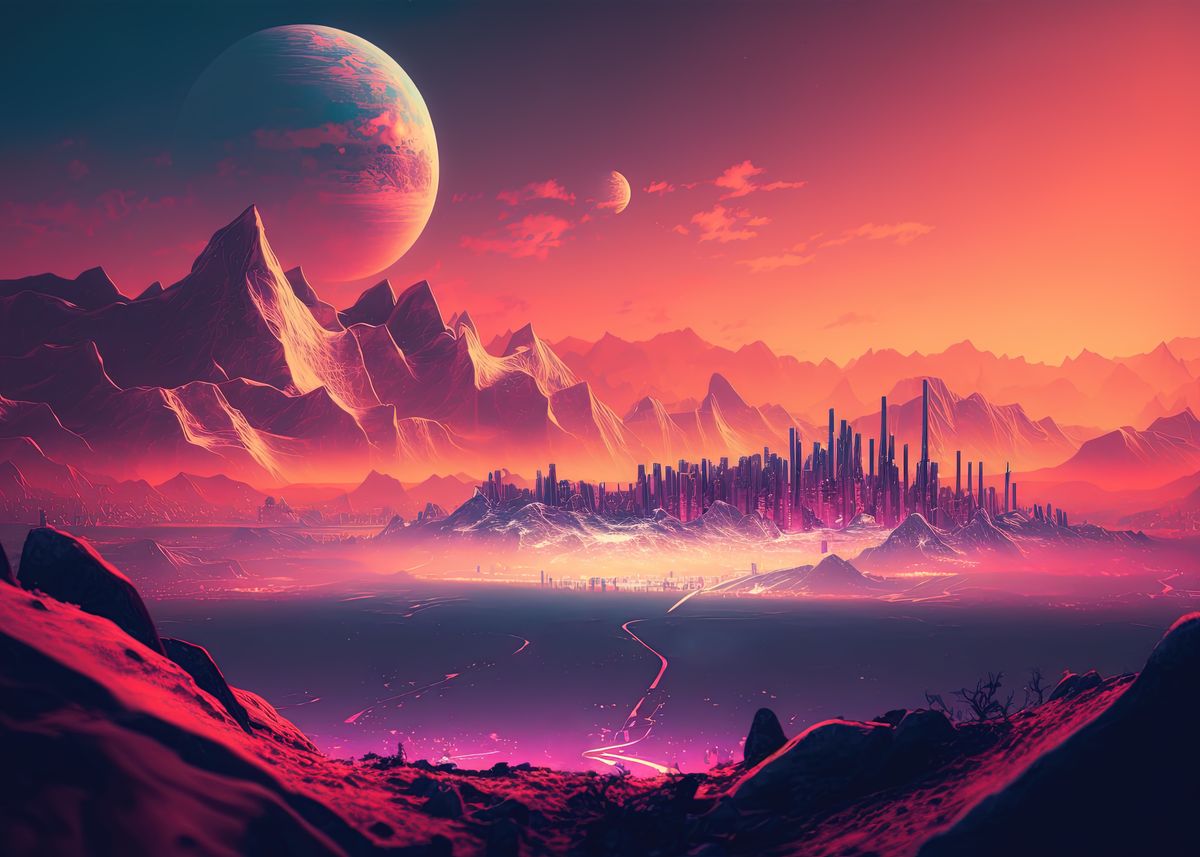 'Utopian World of Tomorrow' Poster by MulletMonkey | Displate