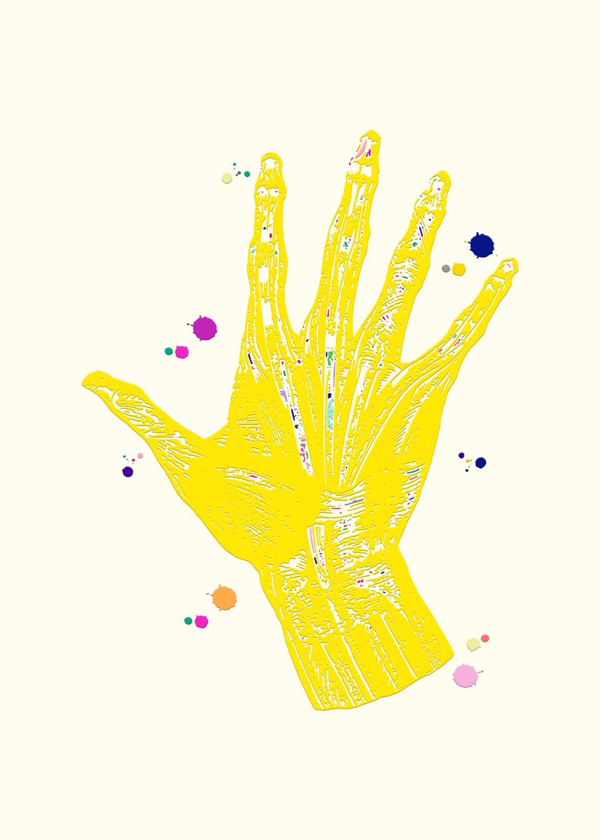 'Hand Muscles Anatomy' Poster by Dutton Jerrell | Displate