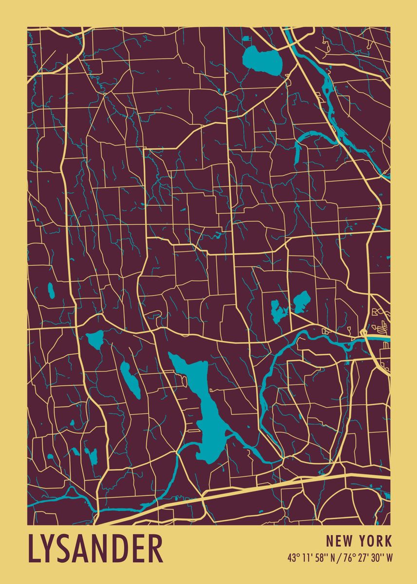 'Lysander NY' Poster, picture, metal print, paint by Miracle Studio ...