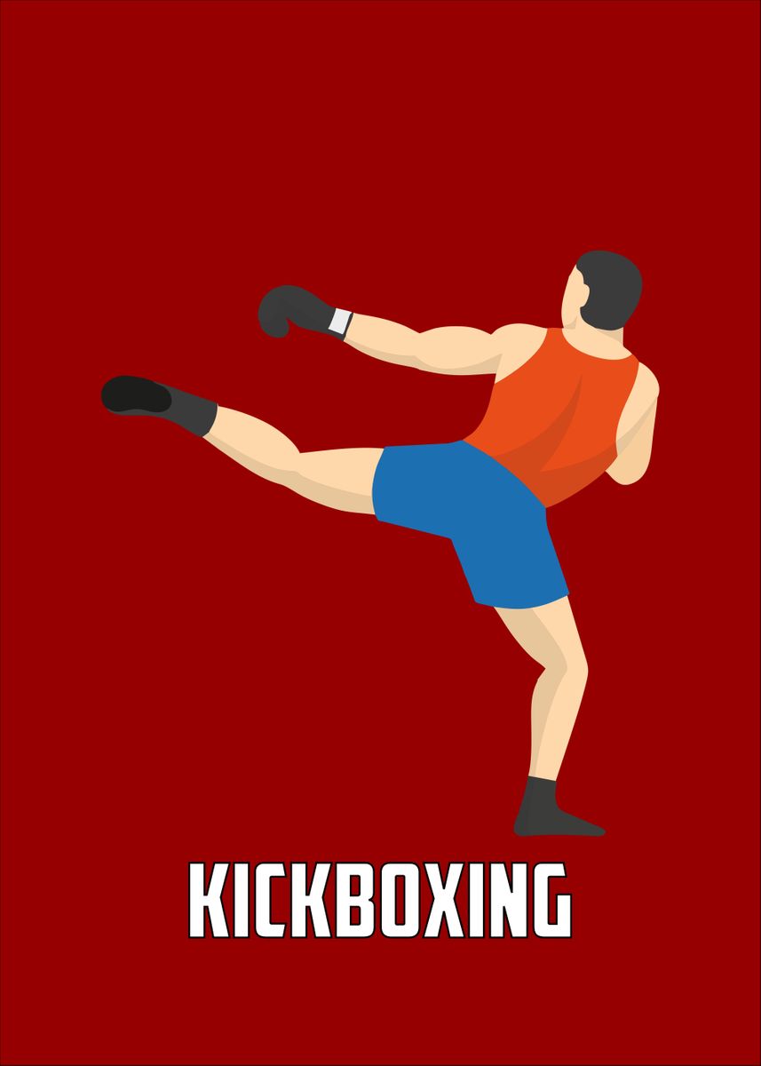 'Kickboxing' Poster, picture, metal print, paint by Trending ...
