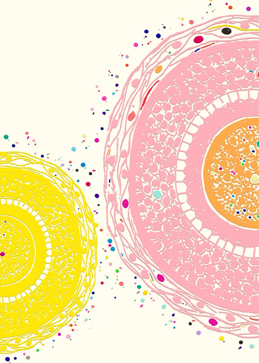 'Hair Anatomy' Poster, picture, metal print, paint by Dutton Jerrell | Displate