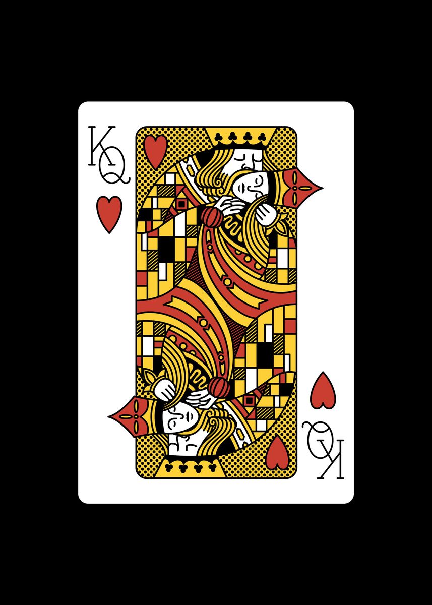 'The Kiss Playing Card Klim' Poster by Tobias Fonseca | Displate