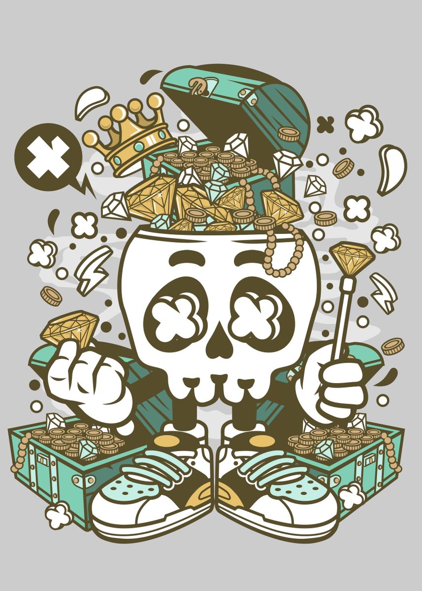 'Cartoon Illustration 462' Poster, picture, metal print, paint by Aloke ...