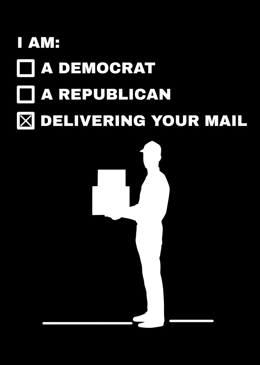 'Mail Carrier Mailman' Poster by CrazySquirrel | Displate