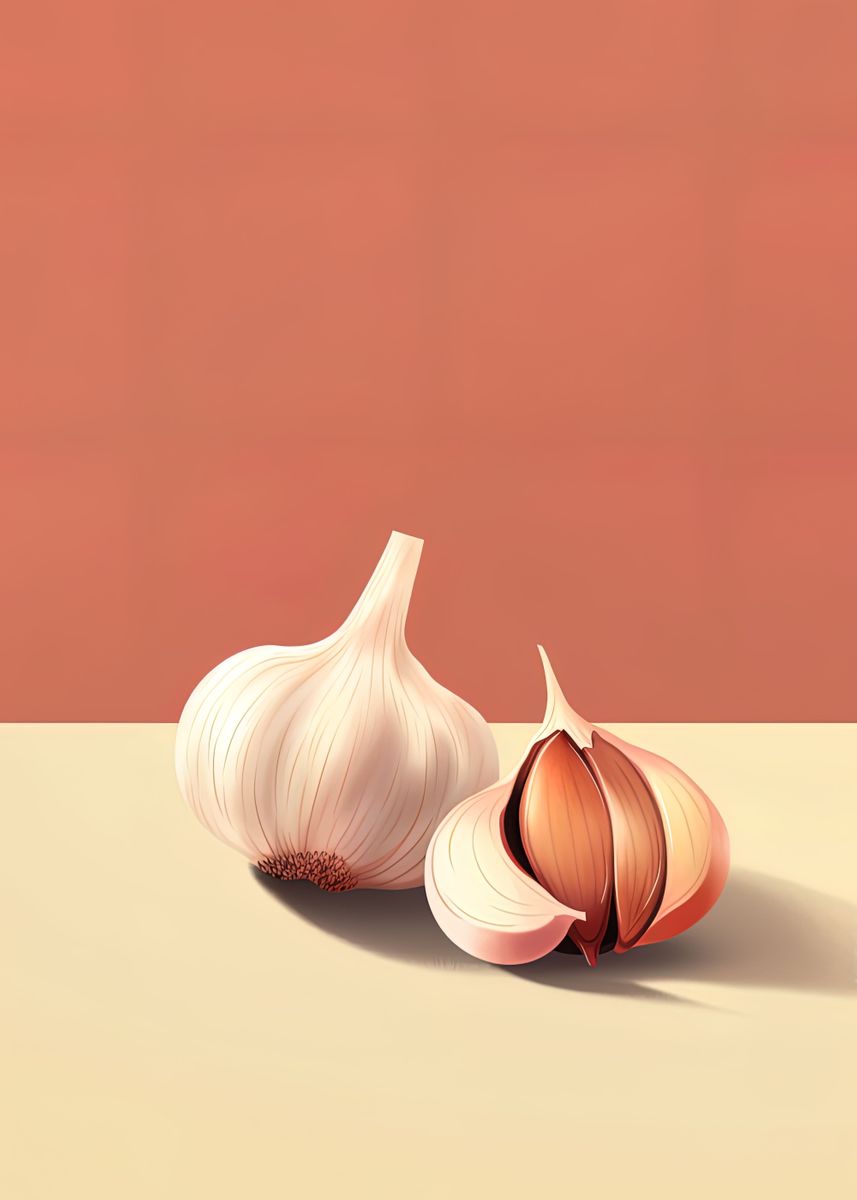 'Garlic' Poster by Powerful Words | Displate