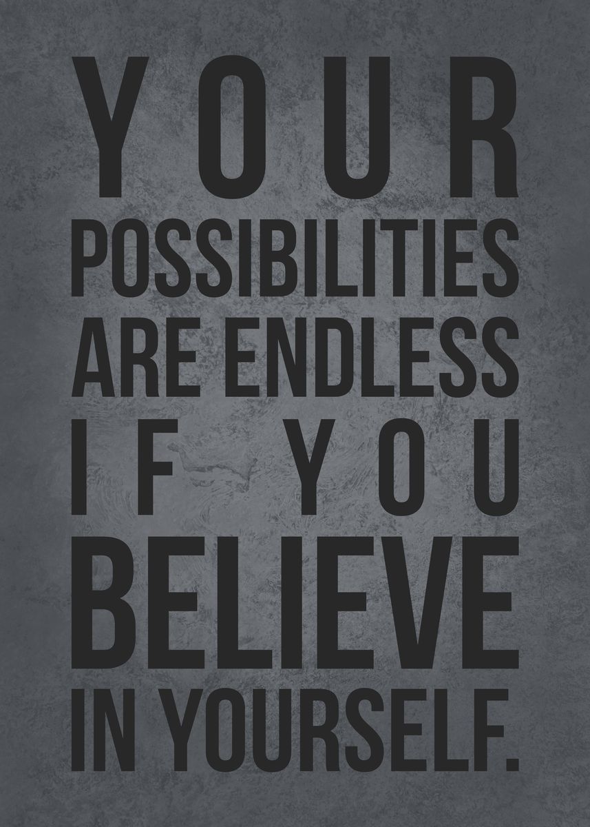 'Endless Possibilities ' Poster, picture, metal print, paint by CHAN ...