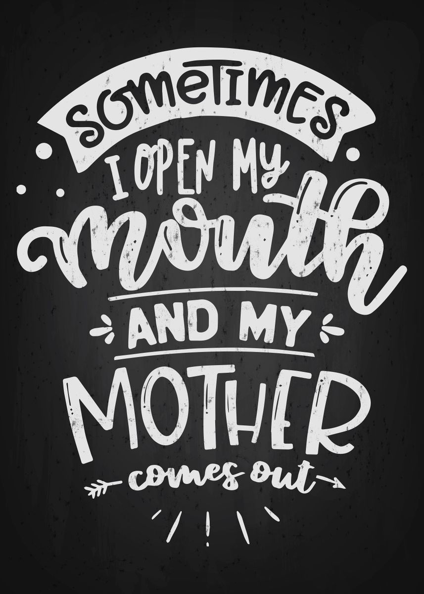 'open my mounth' Poster, picture, metal print, paint by tyna xi | Displate