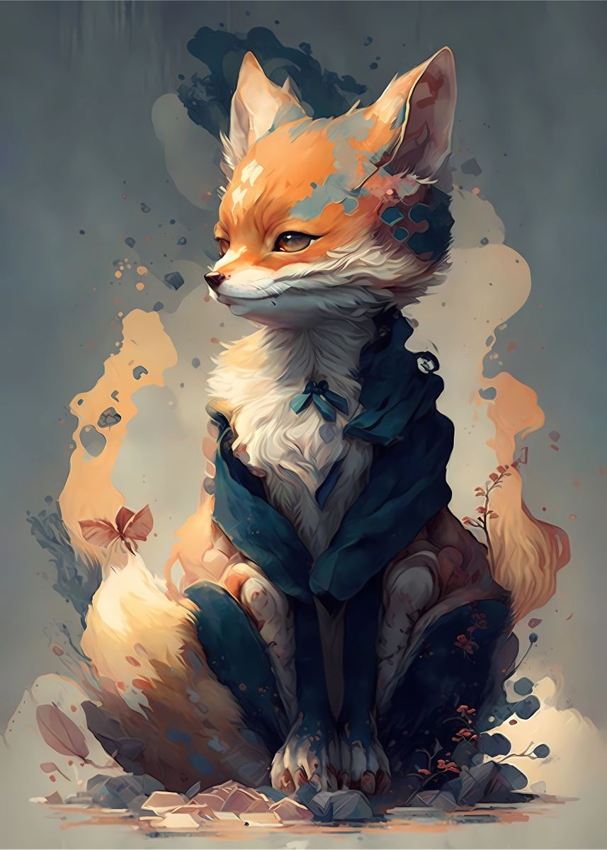 'Fox Illusory' Poster, picture, metal print, paint by Francisco ...