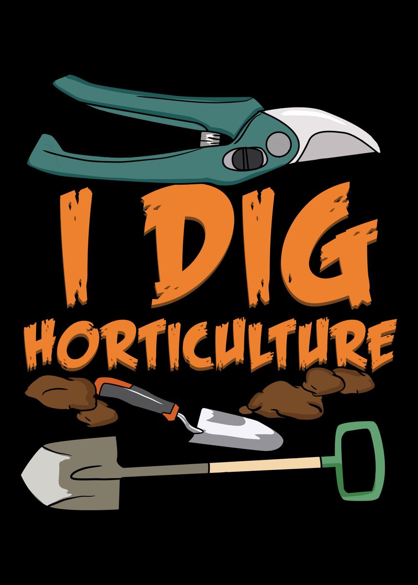 'Gardening Horticulture' Poster, picture, metal print, paint by ...