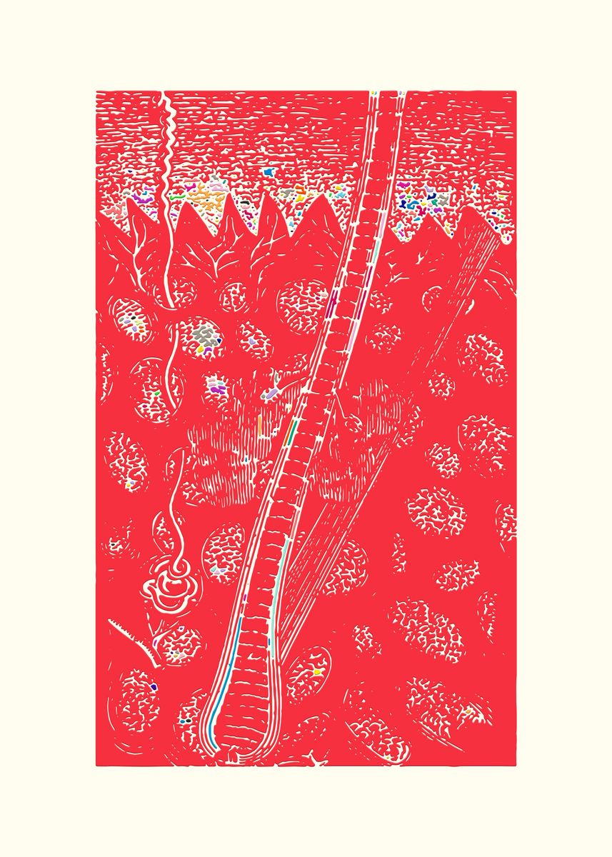 'Epidermis Art' Poster, picture, metal print, paint by Dutton Jerrell | Displate