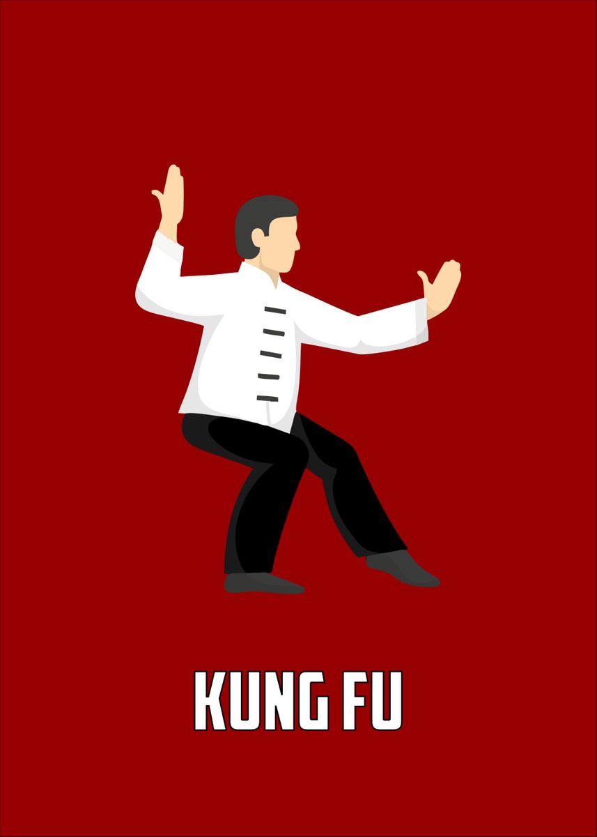 'Kung Fu' Poster, picture, metal print, paint by Trending Collections ...