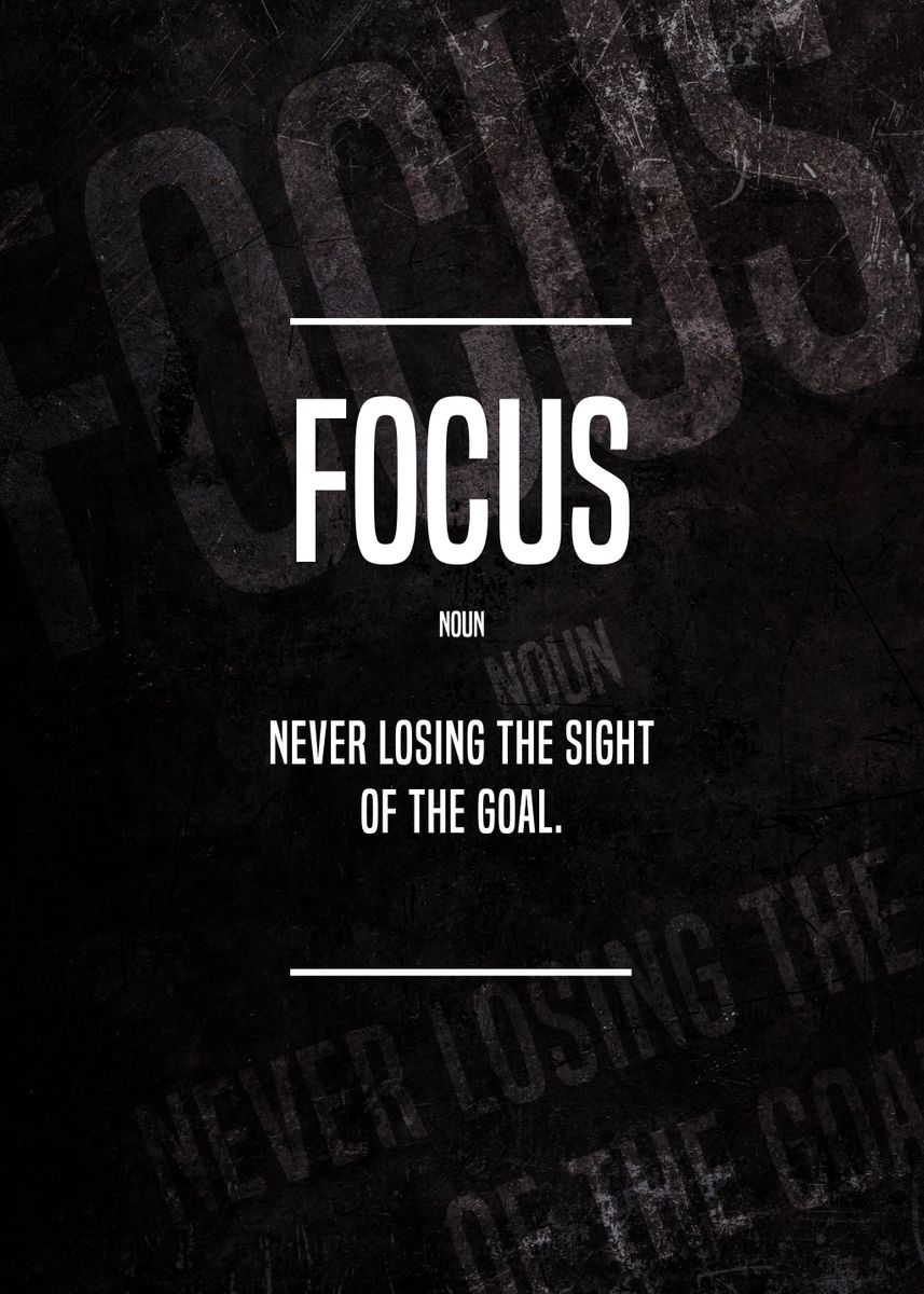 'Focus' Poster, picture, metal print, paint by the Moooh | Displate