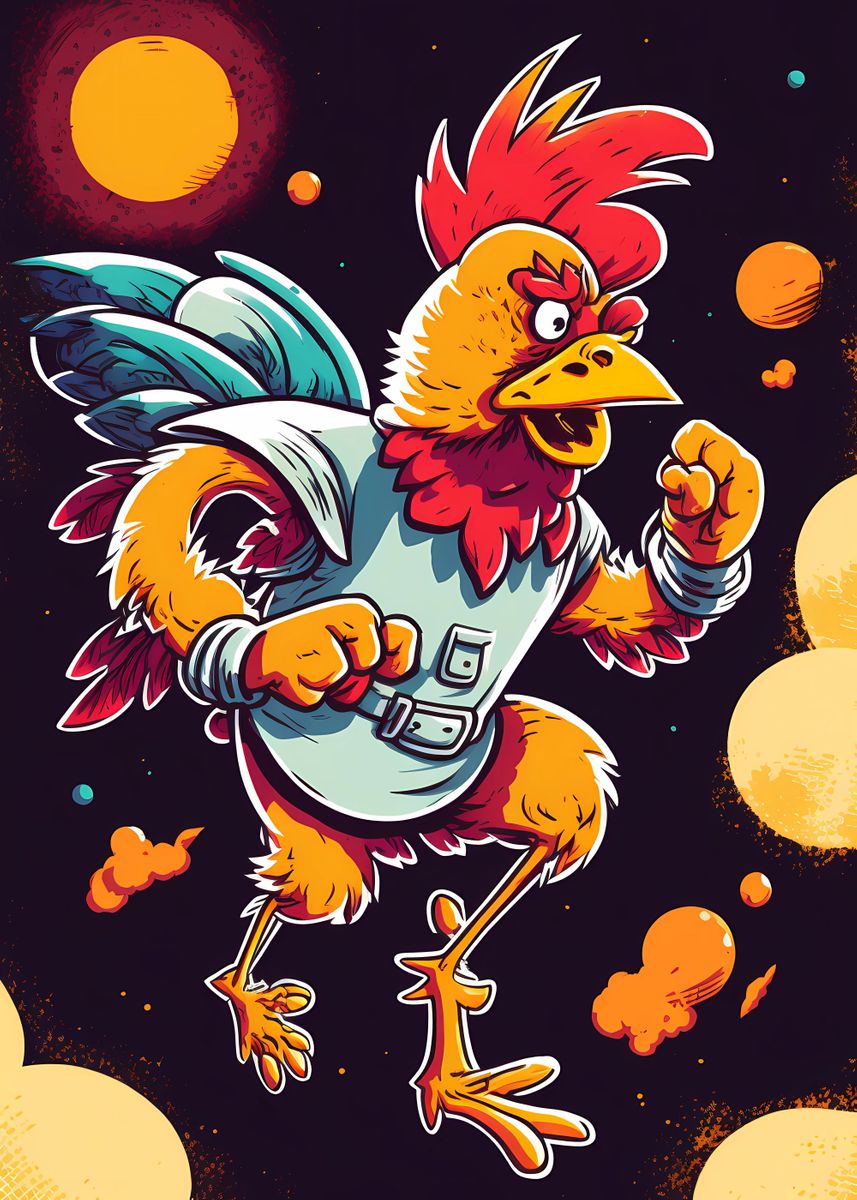 'Chicken Enchanted castle' Poster by Leah Decor | Displate