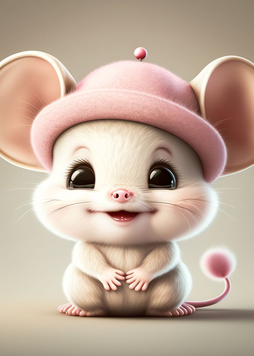 'cute mouse chibi' Poster by Jordan LeePaine | Displate