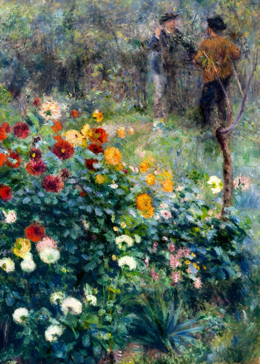 'Renoir Montmartre 1876' Poster, picture, metal print, paint by Vintage ...