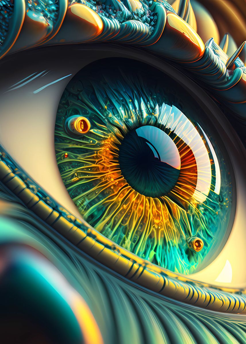 'Abstract eyes' Poster by Oleksandr Kovalov | Displate