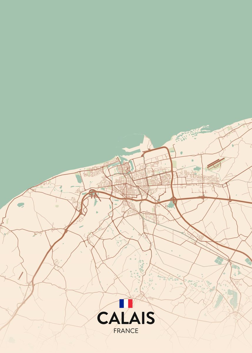 'Calais FR' Poster by IMR Designs | Displate