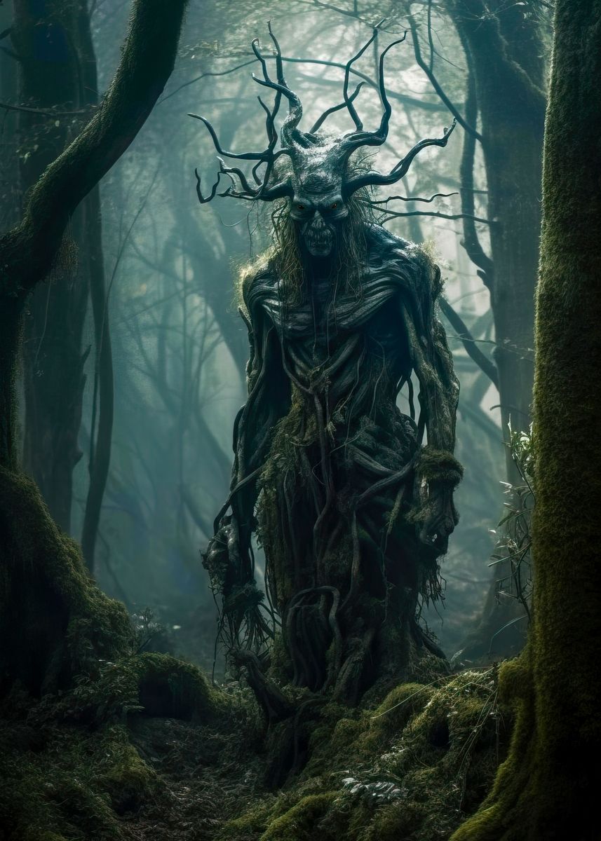 'Leshy' Poster, picture, metal print, paint by Daniel Eskridge | Displate