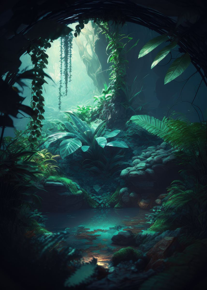 'Where Nature Reigns' Poster, picture, metal print, paint by ...