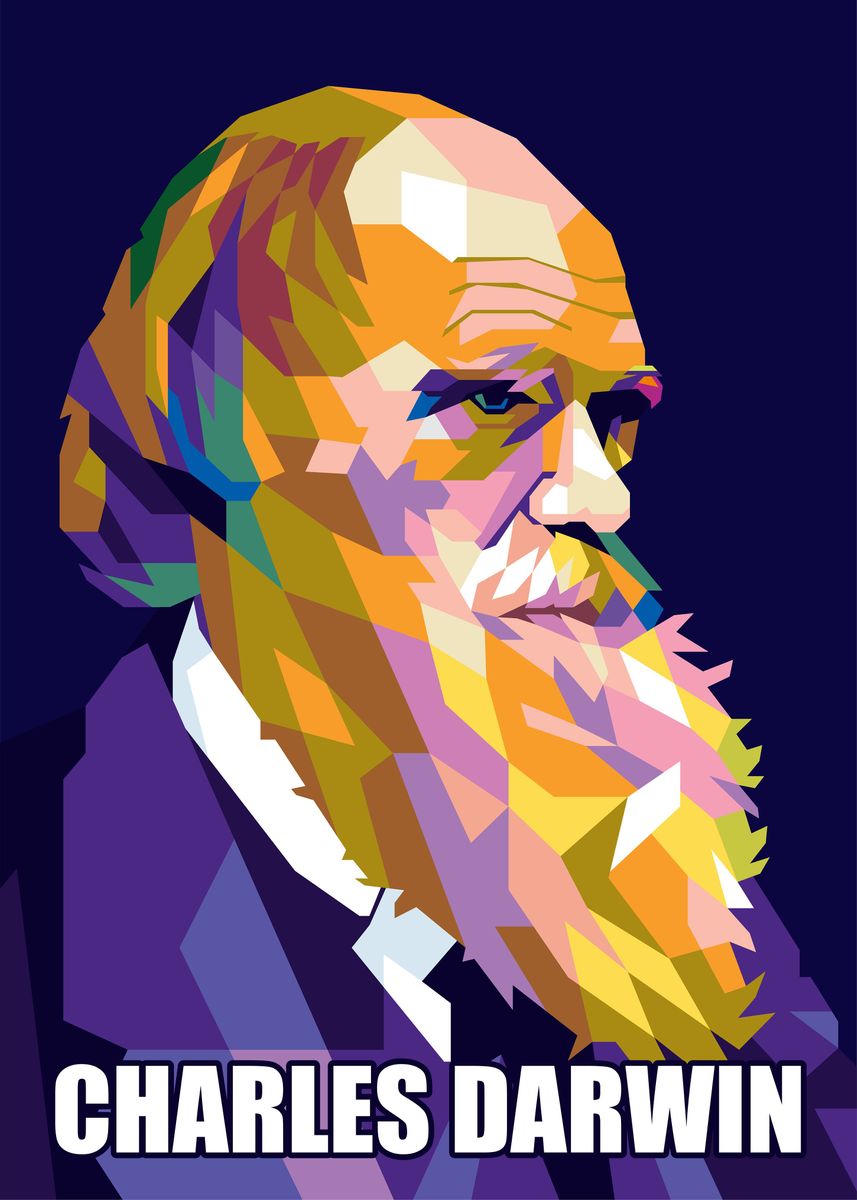 'Charles Darwin' Poster by Erick Sato | Displate