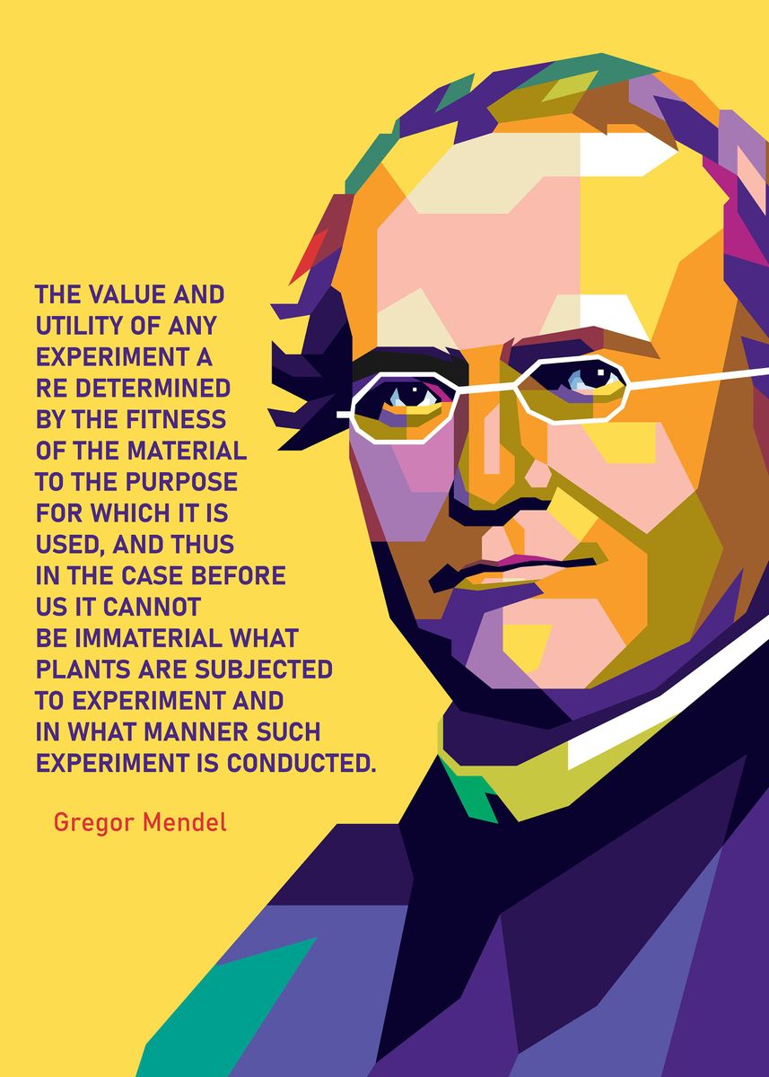 'Gregor Johann Mendel' Poster by Erick Sato | Displate