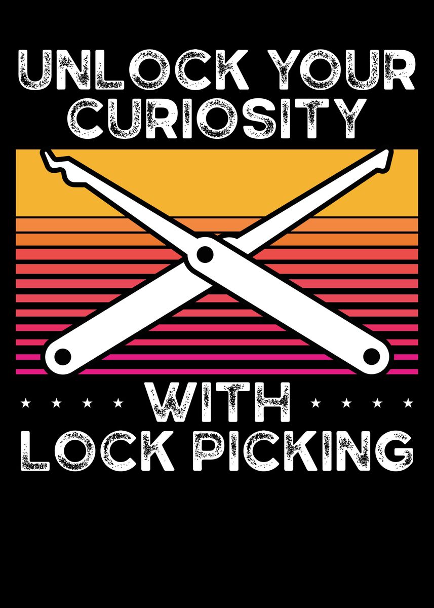 'Unlock your curiosity lock' Poster, picture, metal print, paint by ...