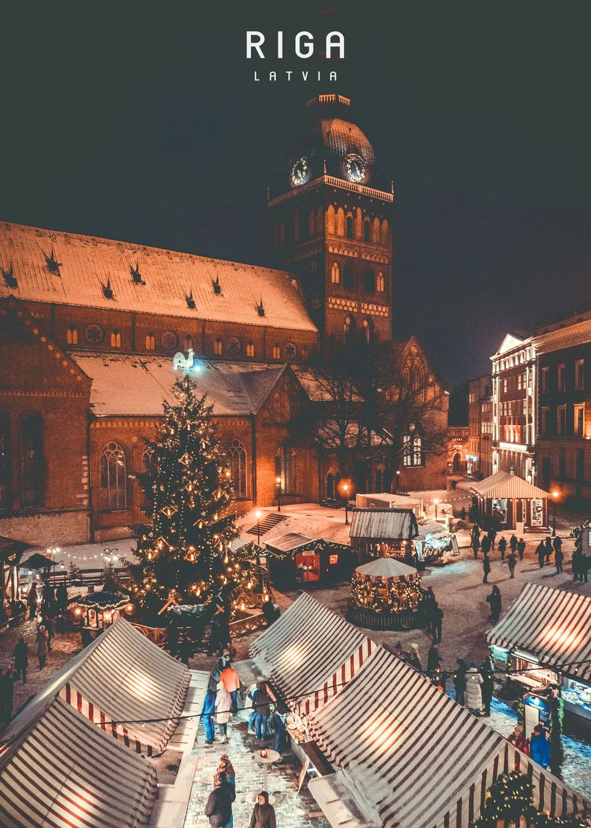 'Riga ' Poster, picture, metal print, paint by Big City | Displate