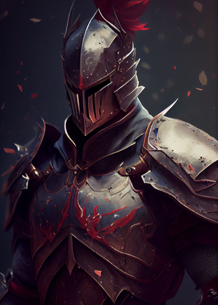 'Knight Blood' Poster, picture, metal print, paint by DecoyDesign ...